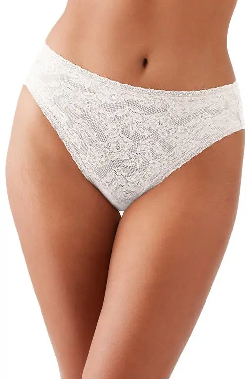 Wacoal High Profile Lace High Cut Briefs - White
