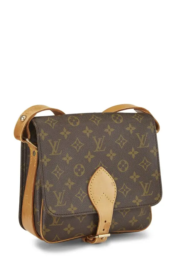 LOUIS VUITTON Monogram Canvas Cartouchiere Bag - Brown