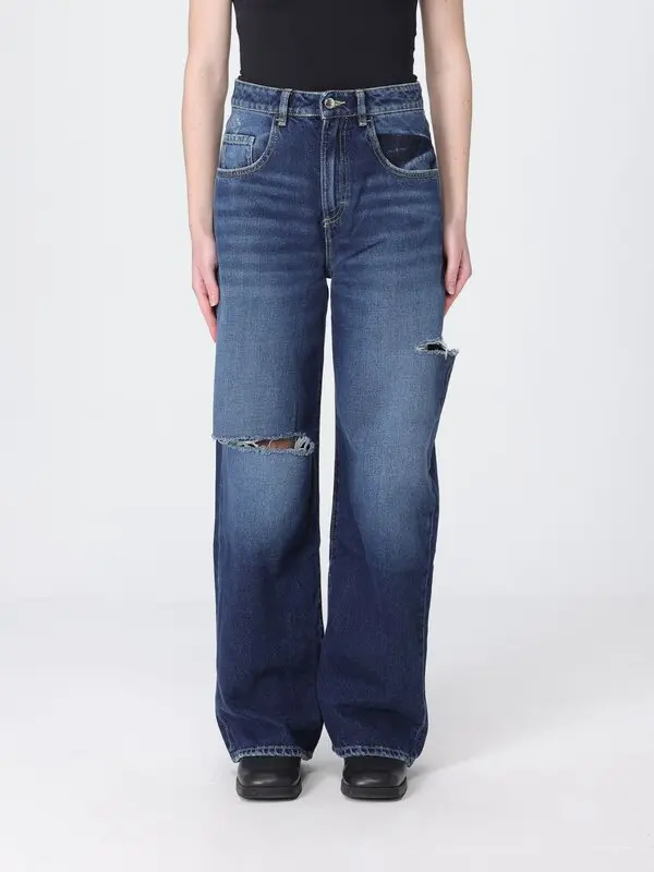 ICON DENIM LOS ANGELES Wide Leg Jeans - Navy