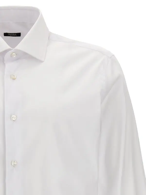 BARBA NAPOLI Poplin Shirt - White