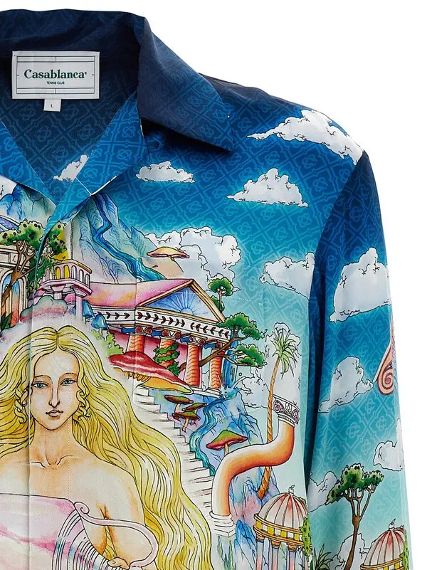 Casablanca The Road To Knowledge' Shirt In Multicolor - 7% Off