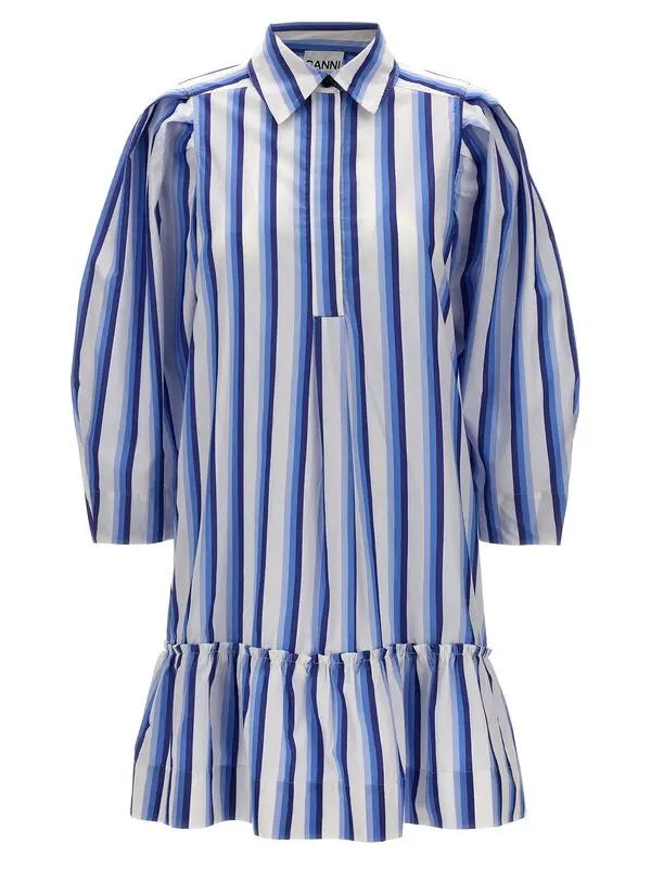 princess polly baby blue dress Ganni Striped Dresses for Women main image 0