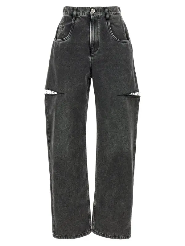 MAISON MARGIELA Cut-out Straight Leg Jeans