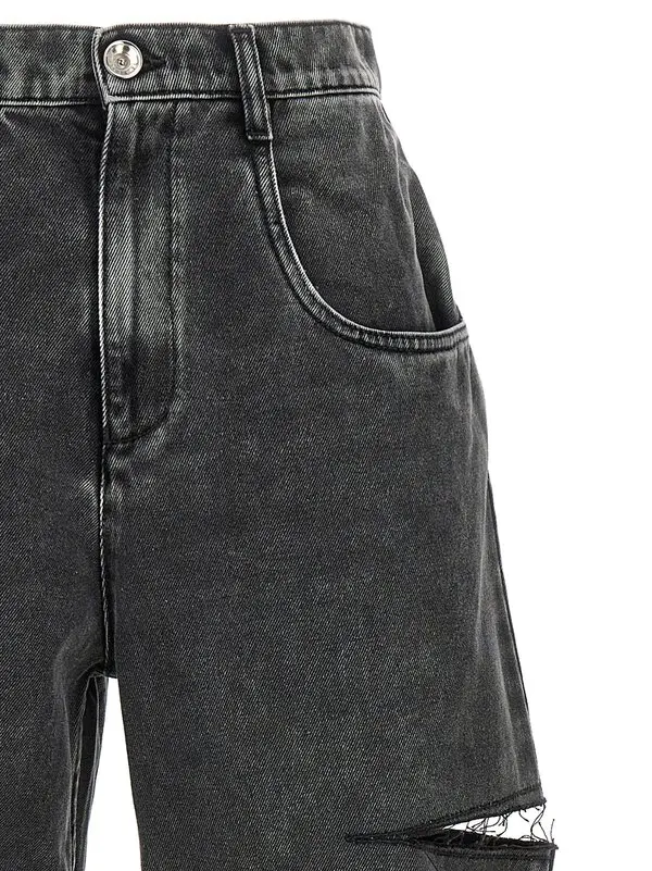 MAISON MARGIELA Cut-out Straight Leg Jeans