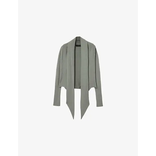 ALLSAINTS Wasson Pirate Merino-wool Cardigan - Laurel Green