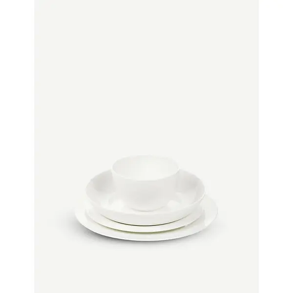 THE WHITE COMPANY Symons Bone China Dinner Plate 28cm - White