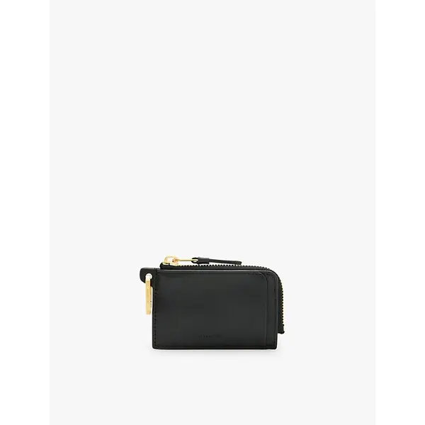 ALLSAINTS Remy Logo-debossed Square Leather Wallet - Black
