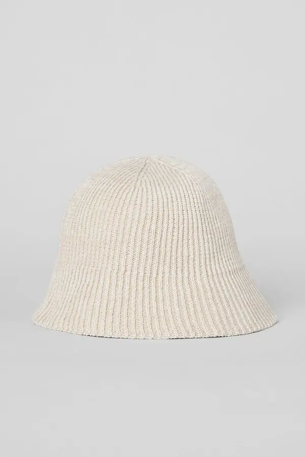Alo Yoga Denim Knit Cloche - Ivory/oatmilk