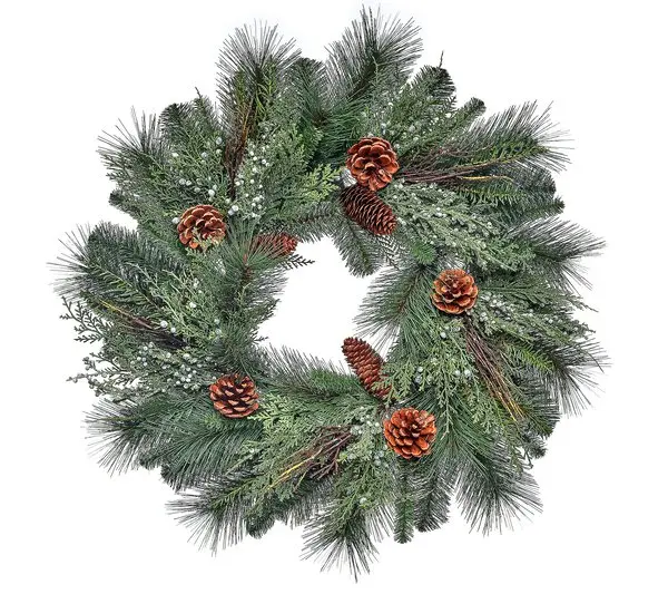VALERIE PARR HILL 24' Juniper Wreath Valerie - One-color
