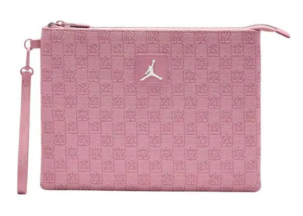 JORDAN Monogram Pouch - Pink Glaze