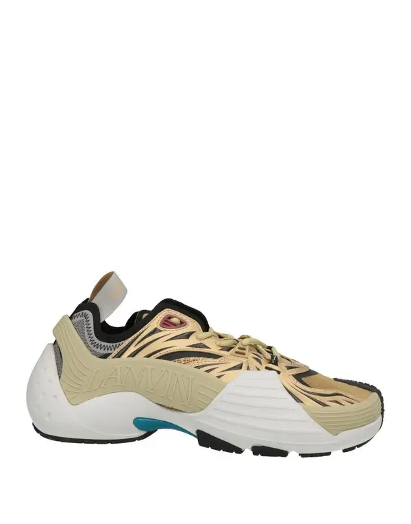 LANVIN Multicolor Pattern Sneakers - Gold