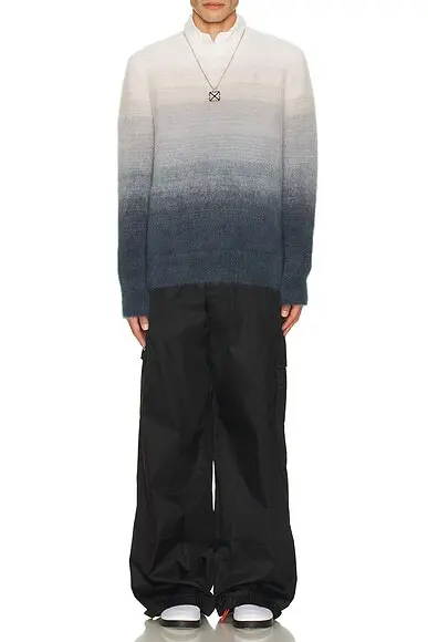 Off-White Mohair Arrow Gradient Knit