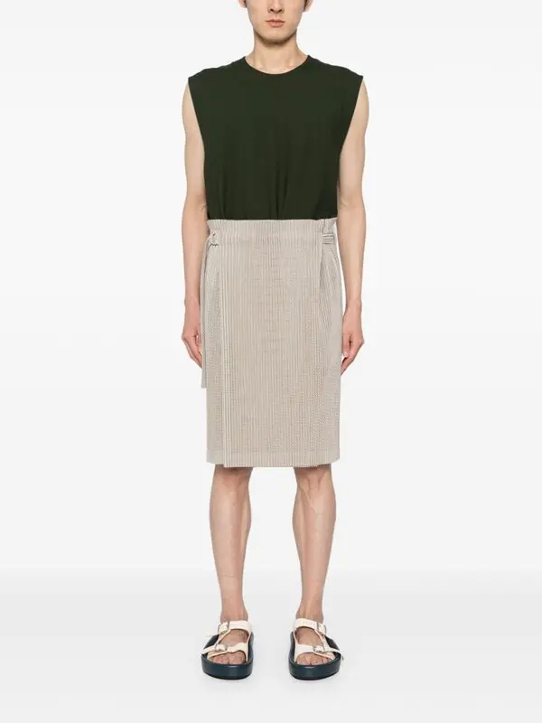 Issey Miyake Light Mesh Pleated Skirt