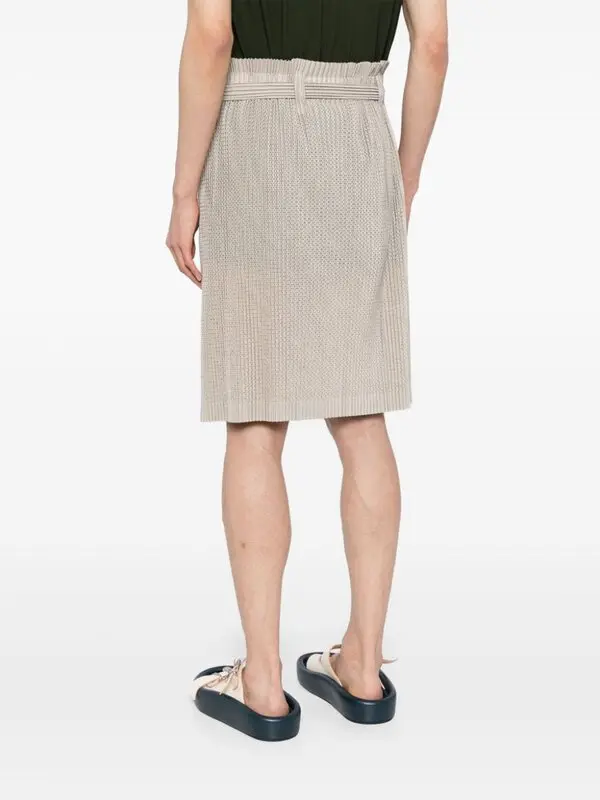 Issey Miyake Light Mesh Pleated Skirt