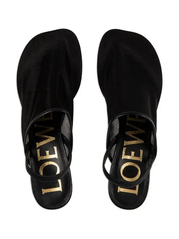 Loewe 45mm Petal Slingback Pumps