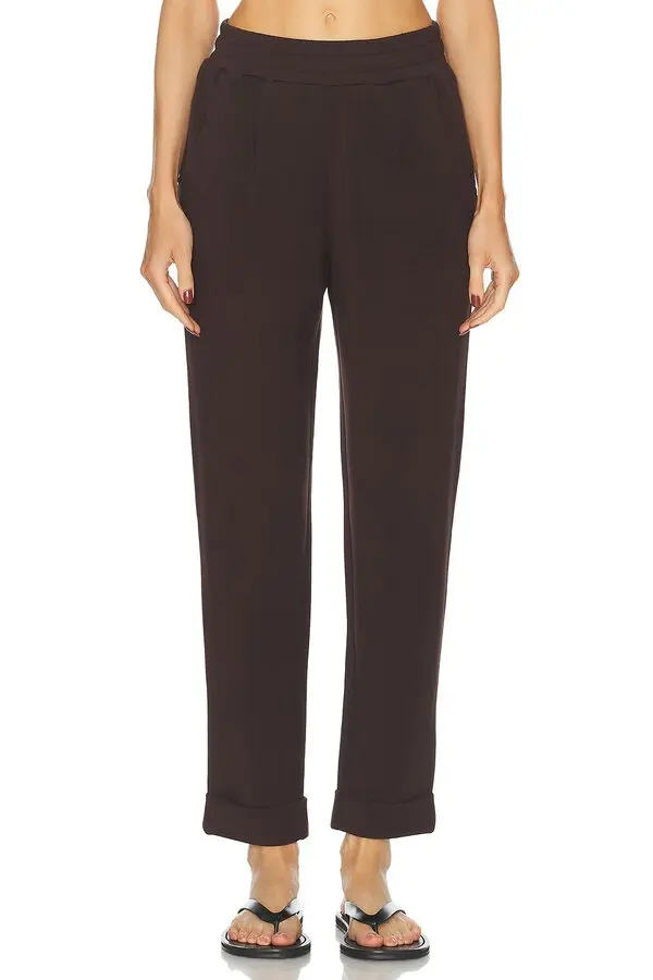 Varley The Rolled Cuff 28.5 Pant In Chocolate