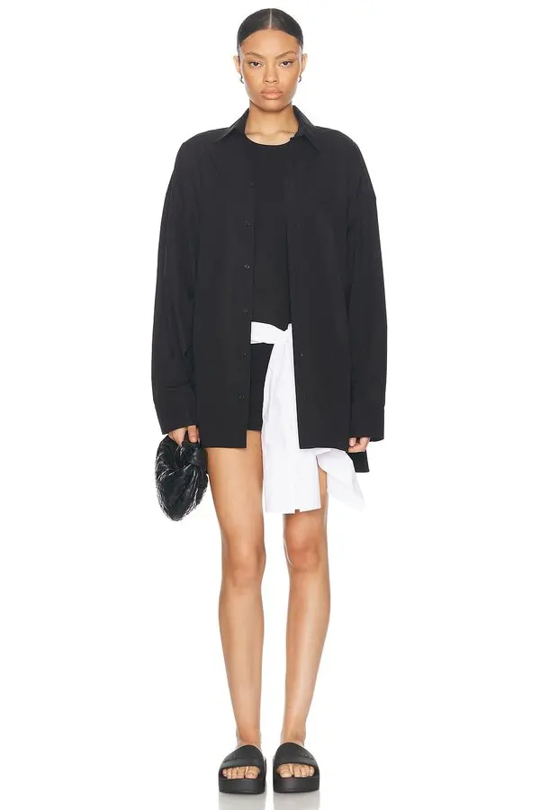 Wardrobe.NYC Cap-sleeve Mini Dress