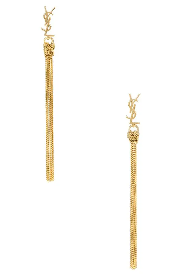 Saint Laurent Tassel Earrings - Dore