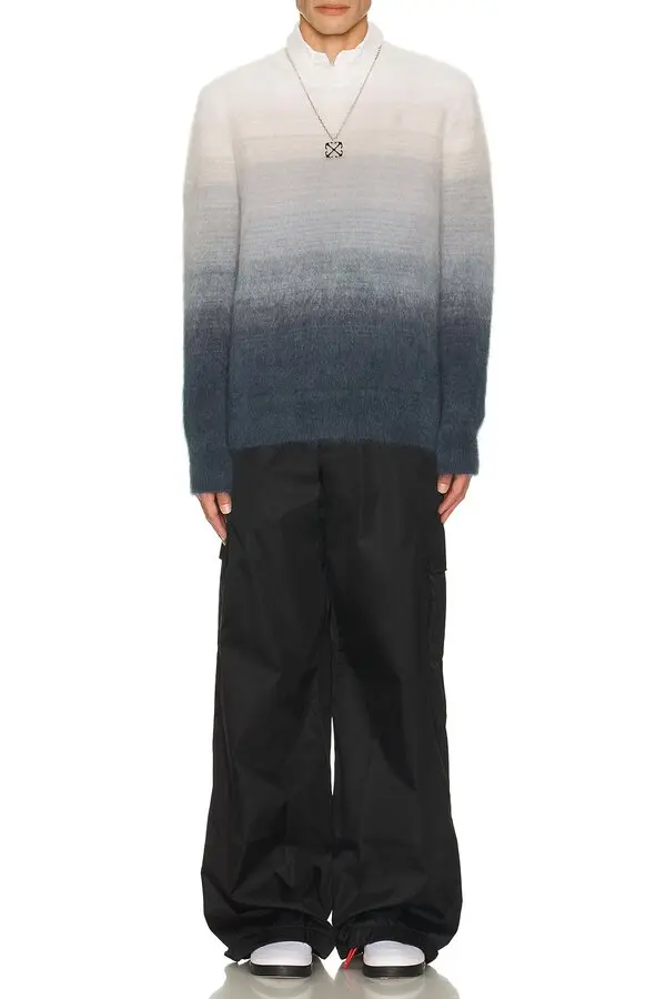Off-White Mohair Arrow Gradient Knit