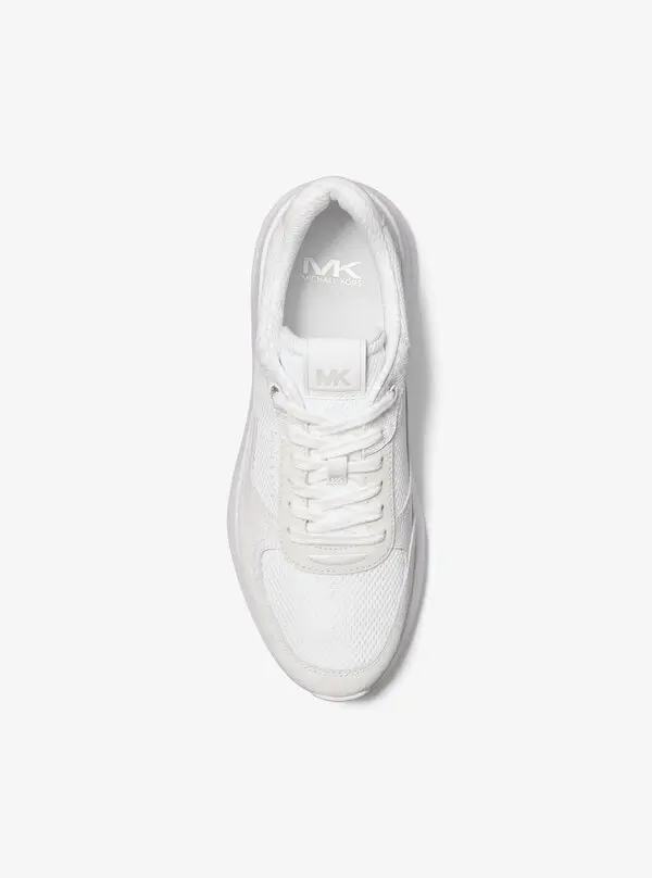 Michael Kors Trevor Mixed-media Trainers - White