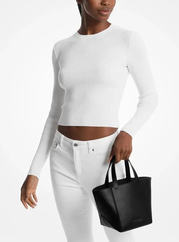 Michael Kors Jordi Leather Tote Bag
