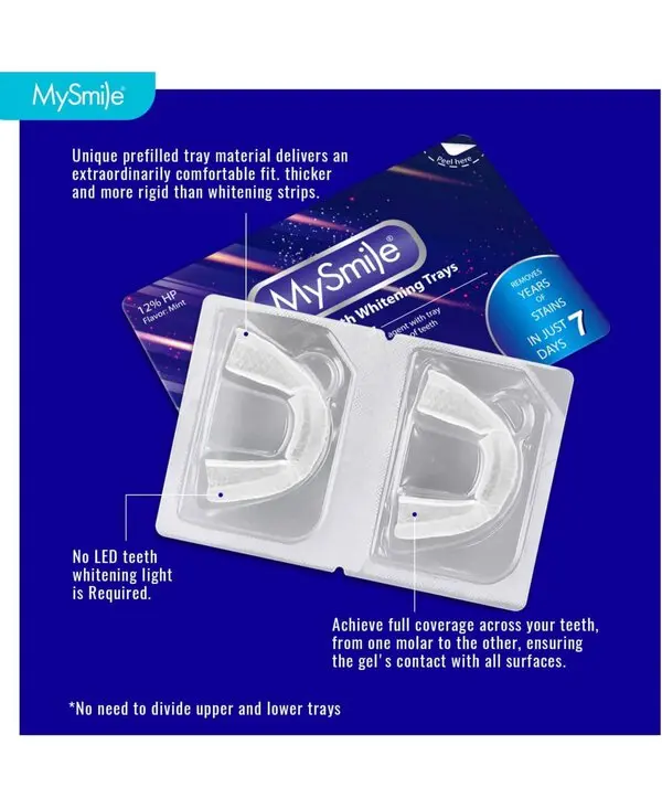 MYSMILE Prefilled Teeth Whitening Trays Kit