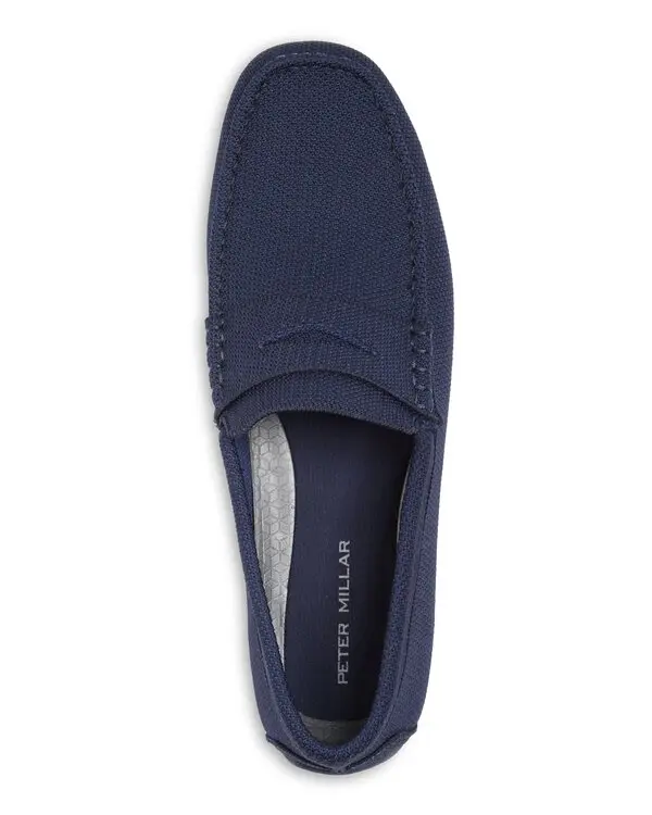 Peter Millar Cruise Knit Driver Loafers In Navy - 50% Off  display picture 1