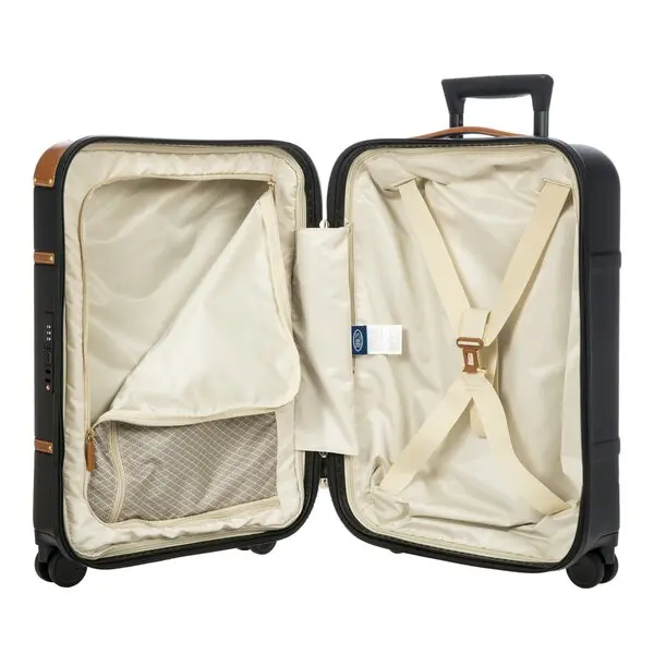 Bric'S Bellagio 21-inch Carry On Spinner Suitcase - Black