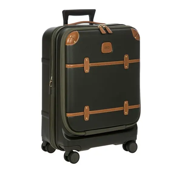 Bric'S Bellagio 21-inch Pocket Spinner Suitcase - Olive