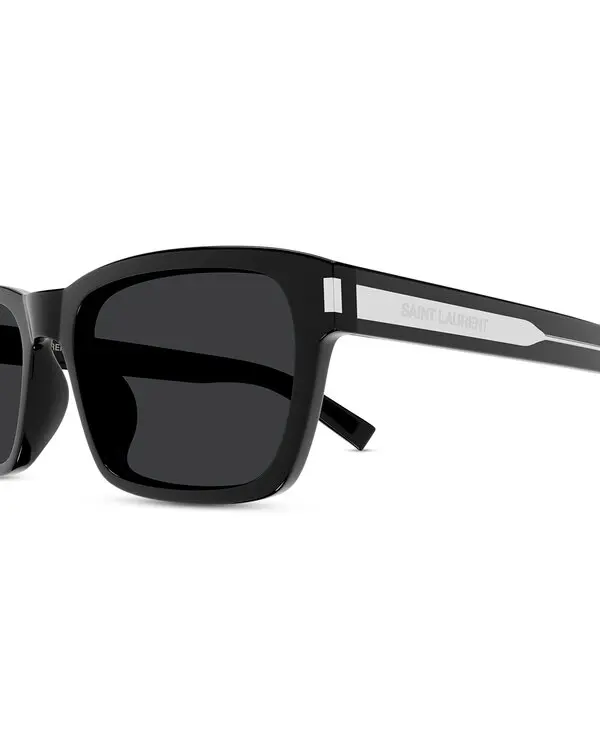 Saint Laurent Mid Naked Wire Core Squared Sunglasses, 57mm