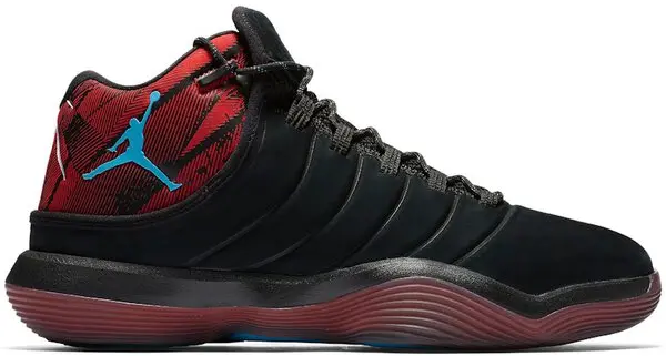 JORDAN Super.fly 2017 N7 Sneakers - Black/dark Turquoise/university Red