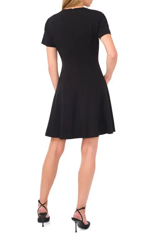 CECE DUPRAZ Fit & Flare Dress With Bow Detail