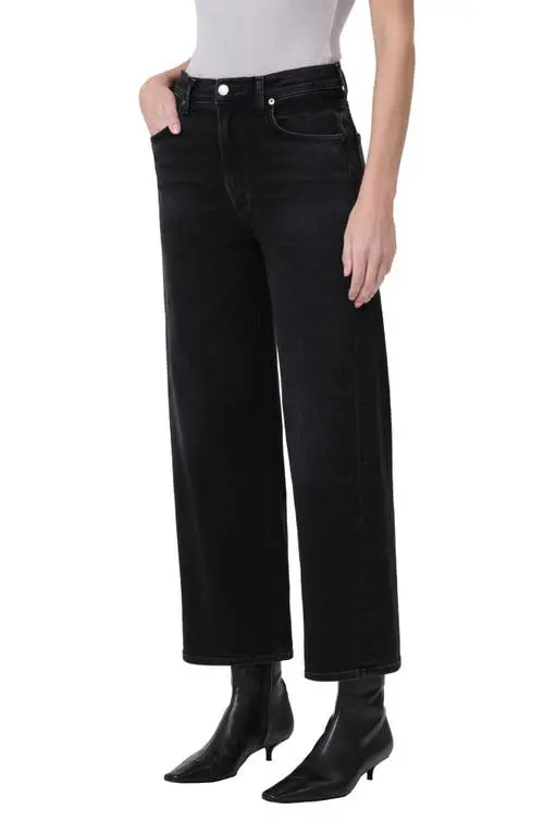 AGOLDE Ren High-waist Wide-leg Jeans - Hush