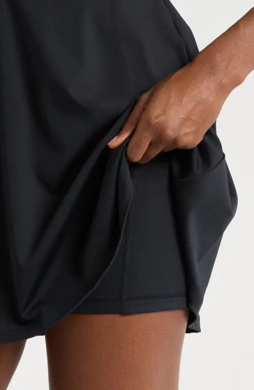 Travis Mathew Move Half-zip Sleeveless Dress - Black