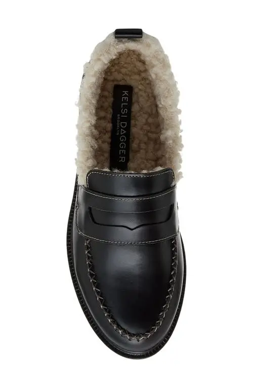 KELSI DAGGER BROOKLYN Lens Faux Shearling Lined Loafer