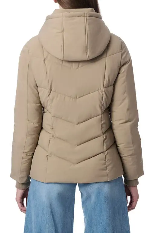Bernardo Hooded Recycled Polyester Puffer Jacket - Moon Rock