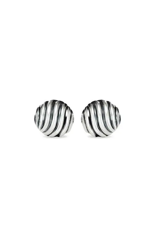 David Yurman Sculpted Cable Earrings - Silver