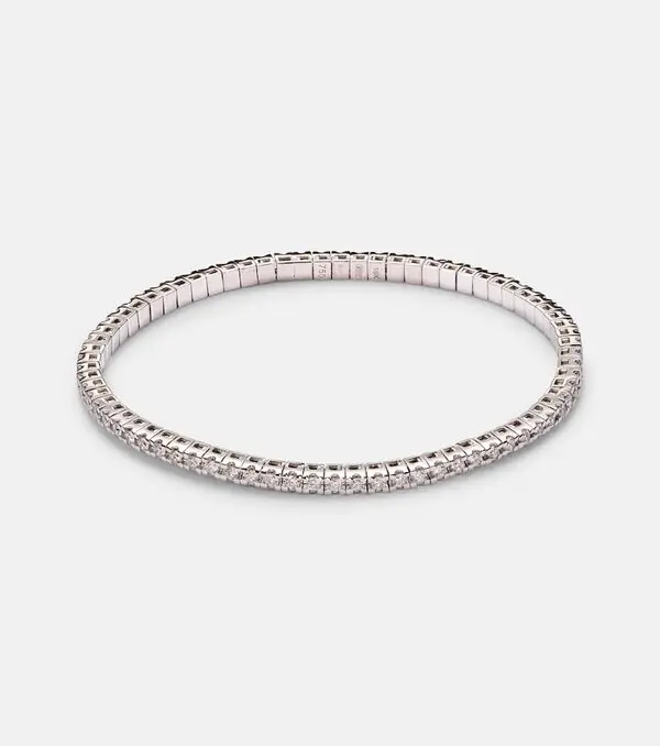 Shay Jewelry 18kt White Gold Diamond Tennis Bracelet - Silver