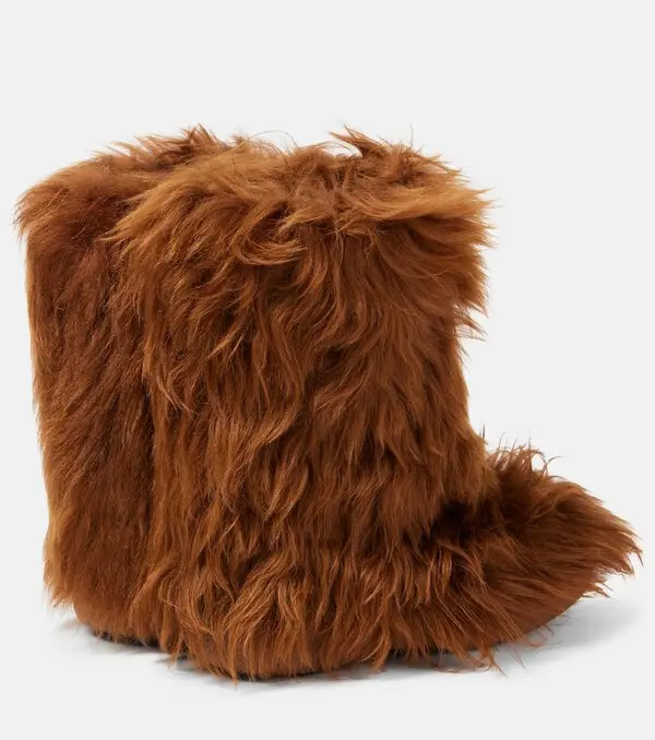 TOD'S Shearling Ankle Boots