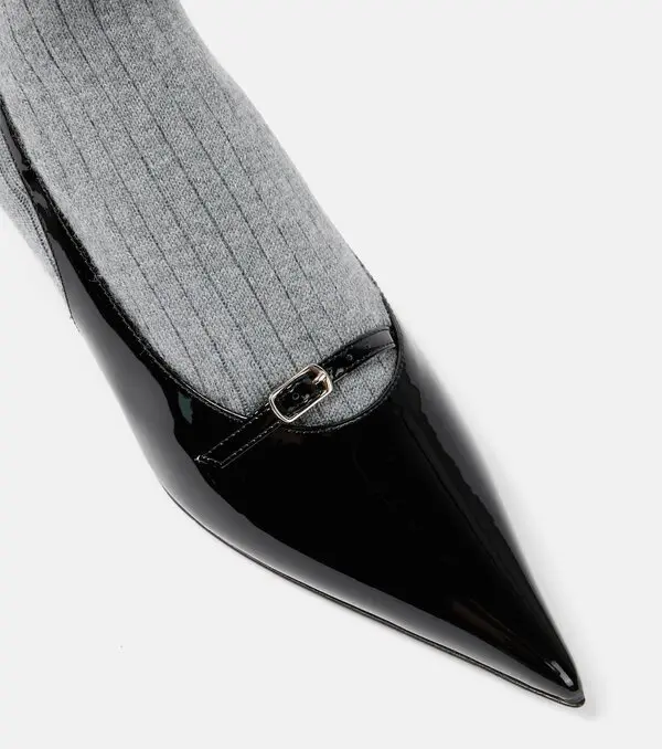 Magda Butrym Leather-trimmed Sock Boots