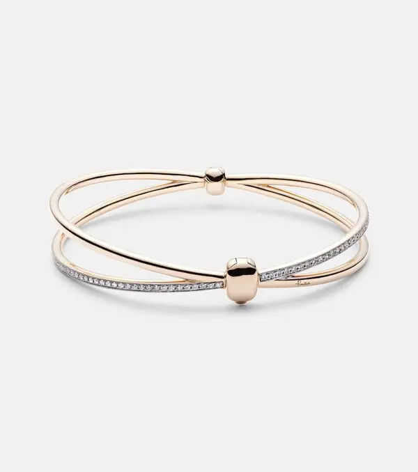 Pomellato Together 18kt Rose Gold Bangle With Diamonds - Pink