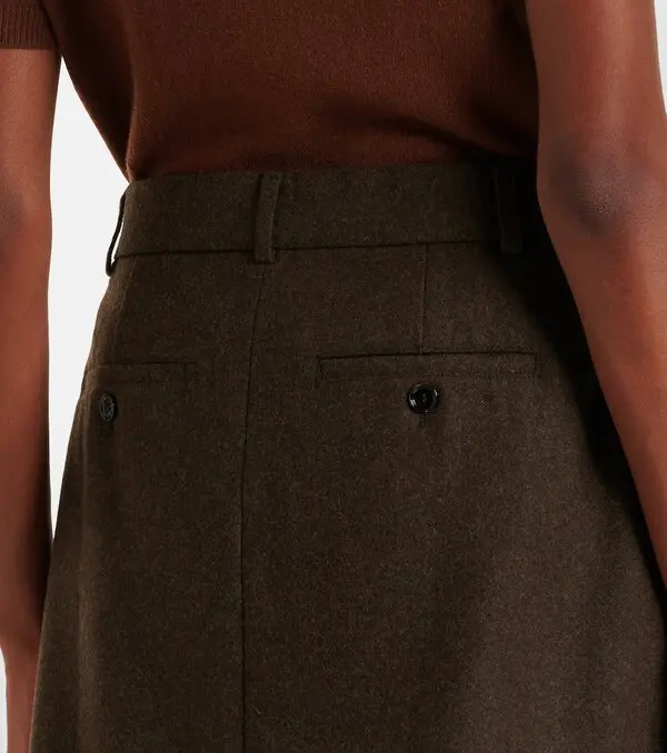 AMI Paris Flannel Mini Skirt