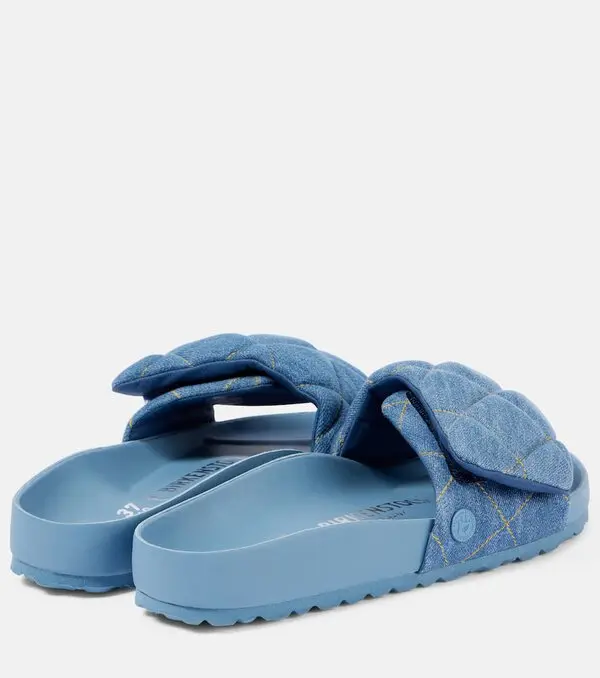 BIRKENSTOCK Sylt Quilted Denim Slides