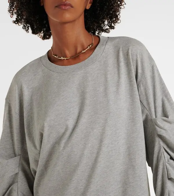 Dries Van Noten Oversized Cotton Jersey Top