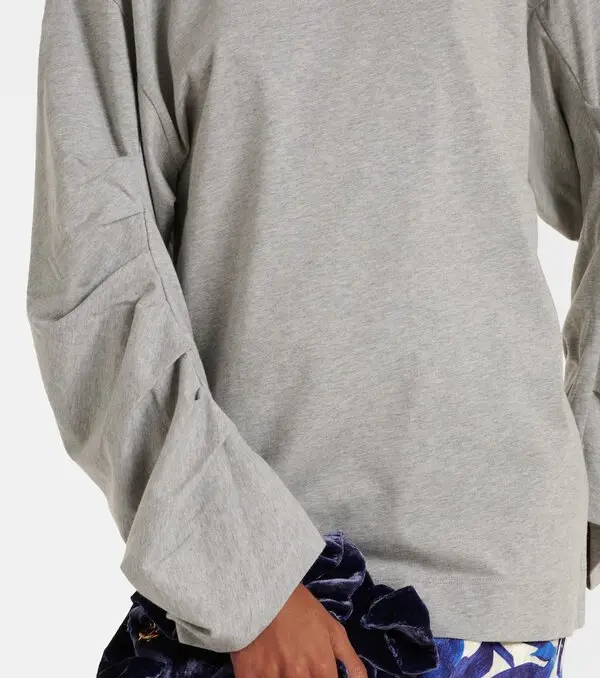 Dries Van Noten Oversized Cotton Jersey Top
