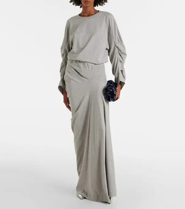 Dries Van Noten Oversized Cotton Jersey Top