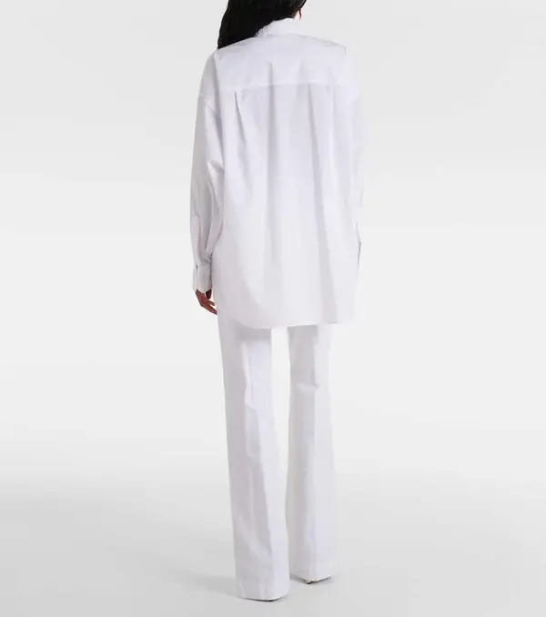 Dolce & Gabbana Embroidered Cotton Poplin Shirt