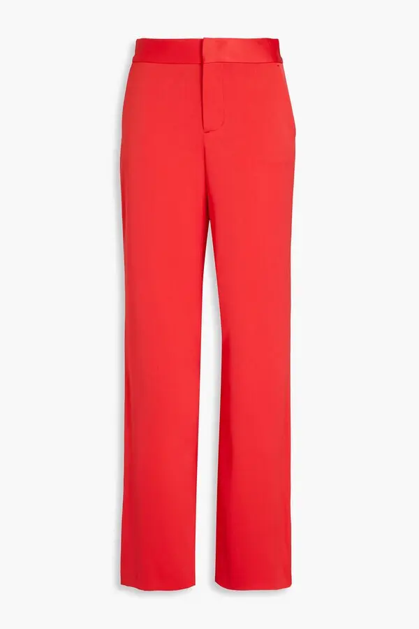 Alice + Olivia Satin-crepe Wide-leg Pants