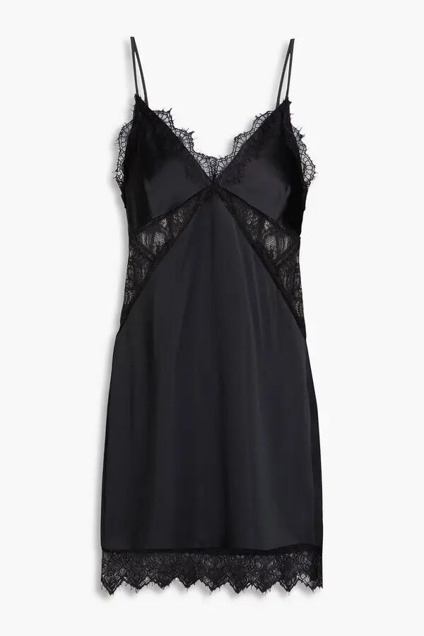 Simkhai Lucia Satin Mini Slip Dress