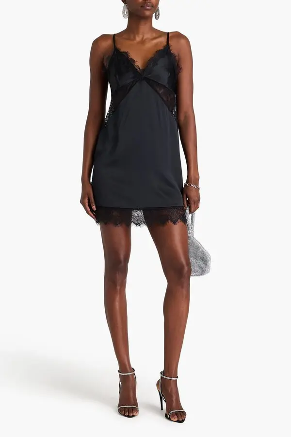 Simkhai Lucia Satin Mini Slip Dress